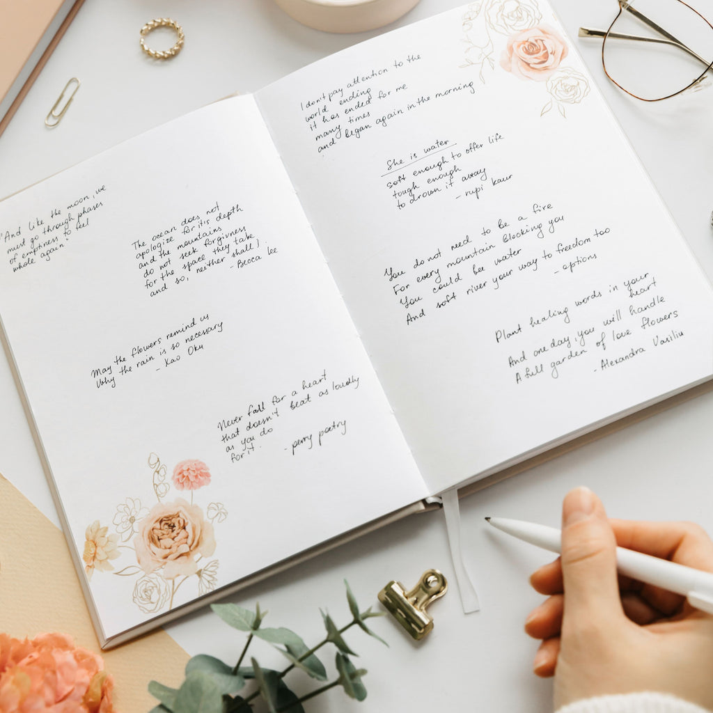 Pretty Journal for Women – Cute Blank Writing Journal & Aesthetic Diar ...